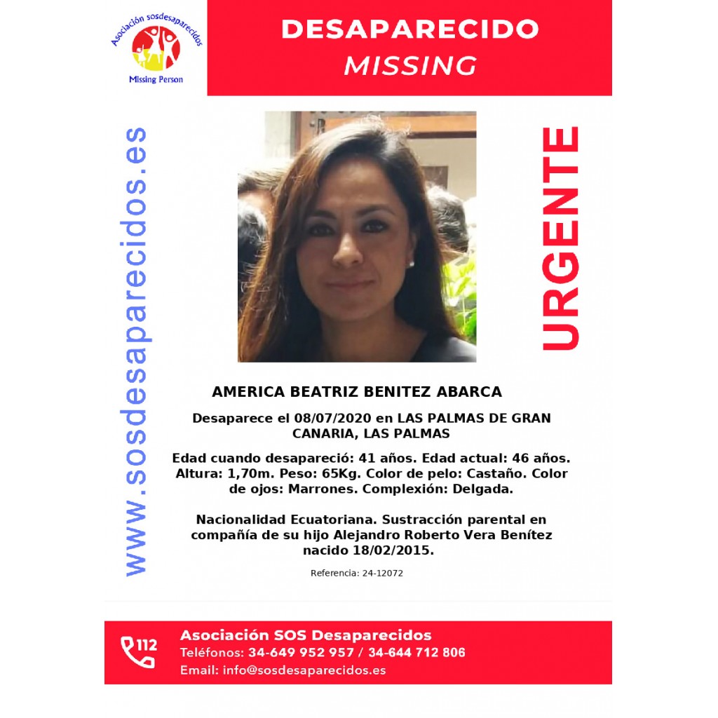 AMERICA BEATRIZ BENITEZ ABARCA – SOS Desaparecidos