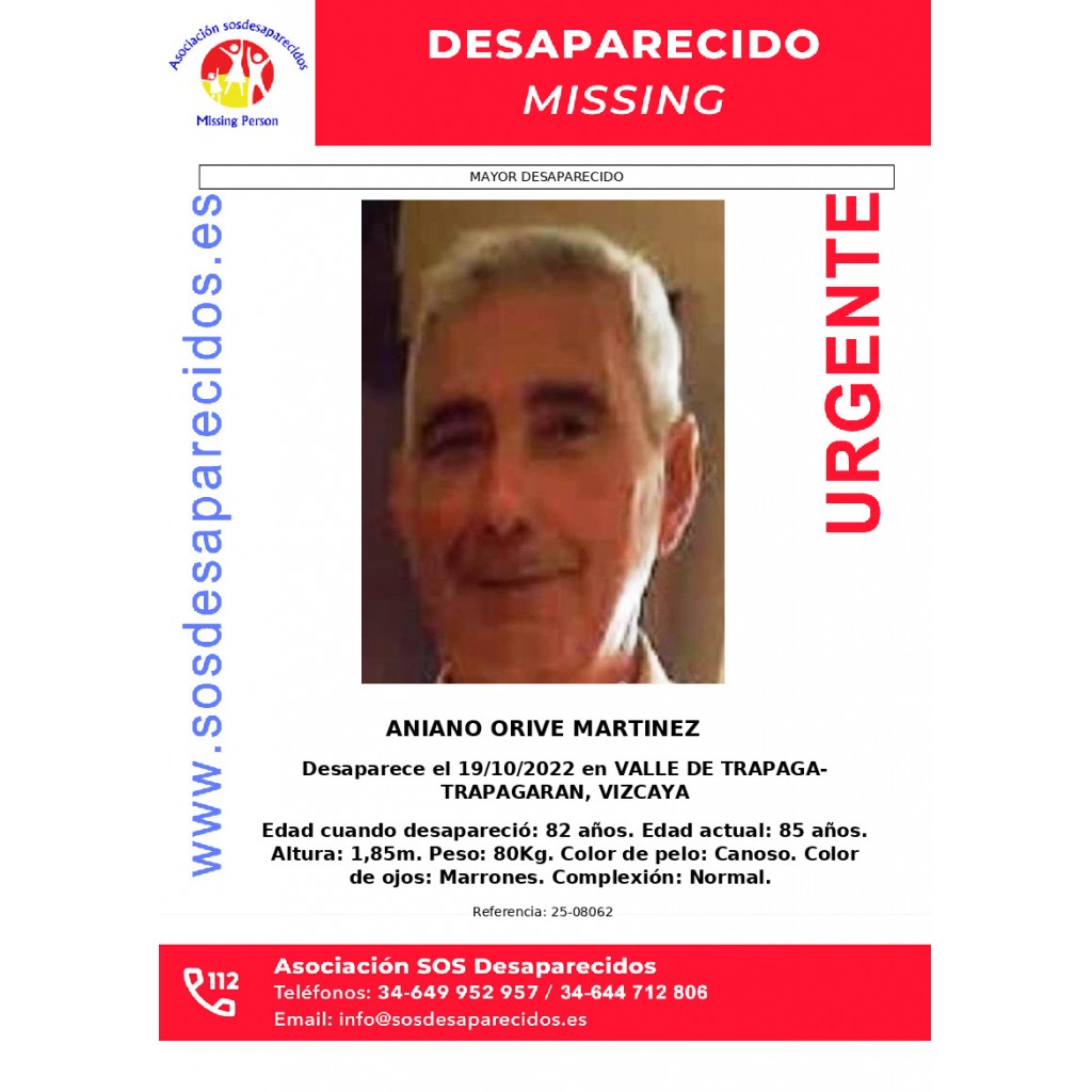 ANIANO ORIVE MARTINEZ – SOS Desaparecidos