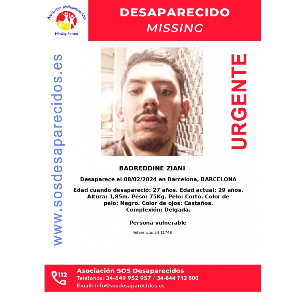 BADREDDINE ZIANI – SOS Desaparecidos