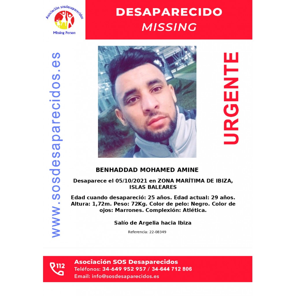 BENHADDAD MOHAMED AMINE – SOS Desaparecidos