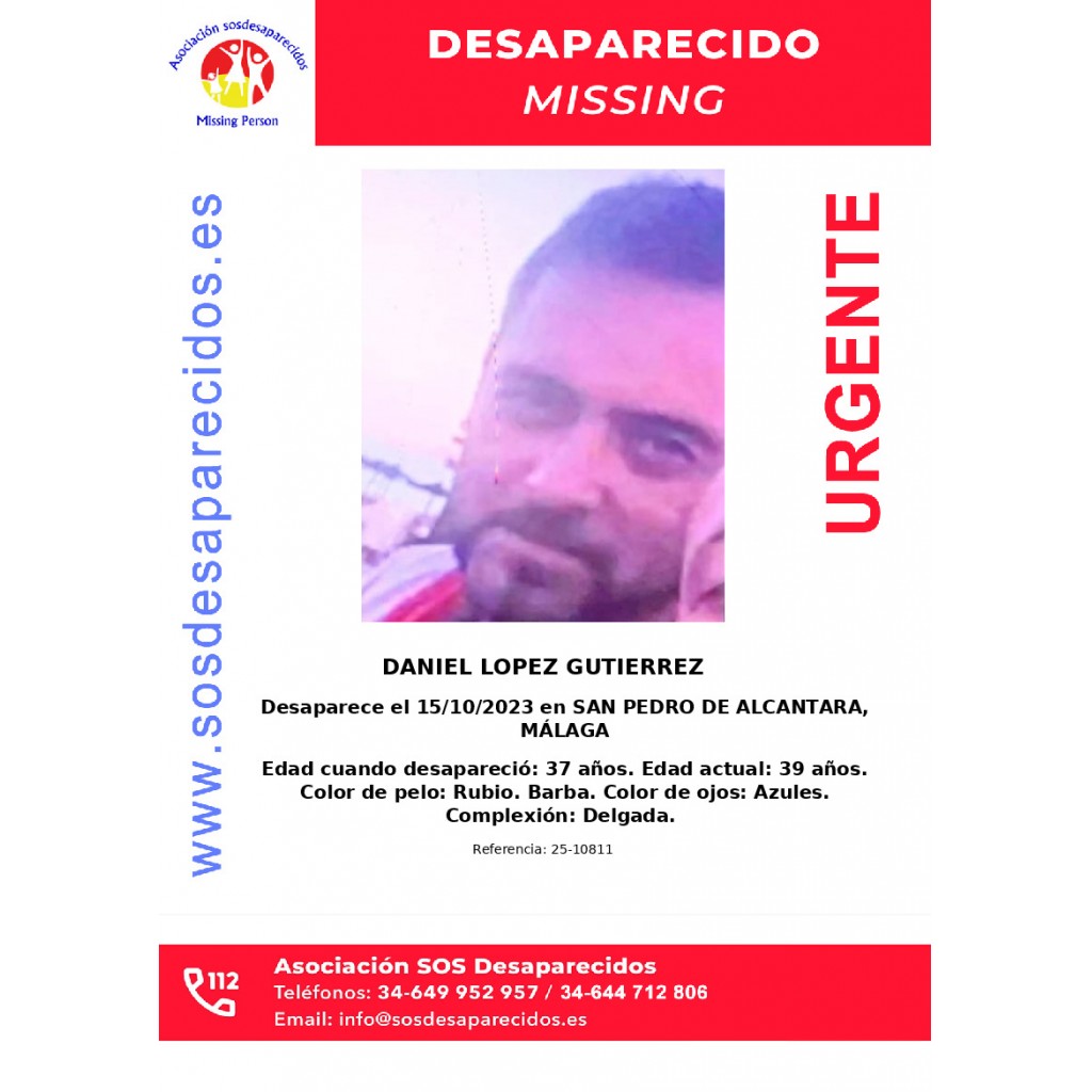 DANIEL LOPEZ GUTIERREZ – SOS Desaparecidos