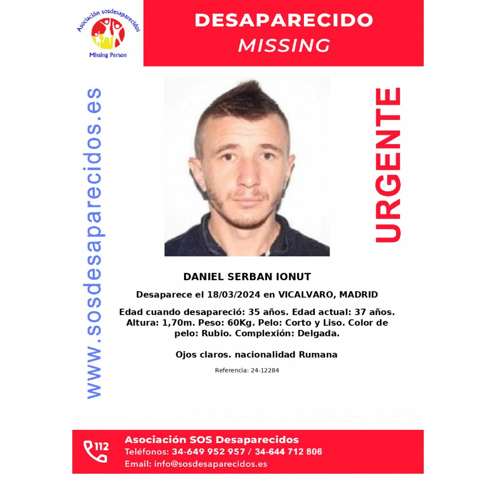 DANIEL SERBAN IONUT – SOS Desaparecidos