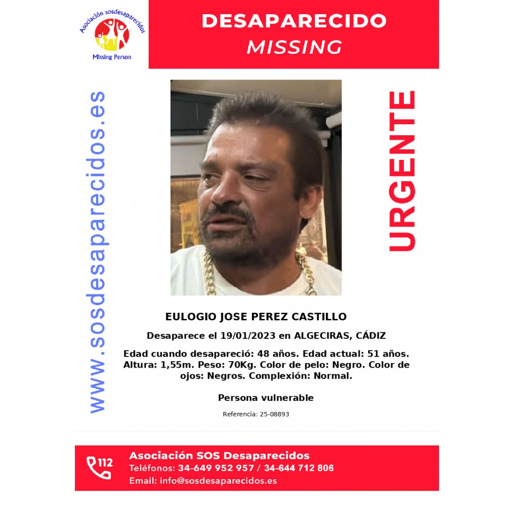 EULOGIO JOSE PEREZ CASTILLO – SOS Desaparecidos