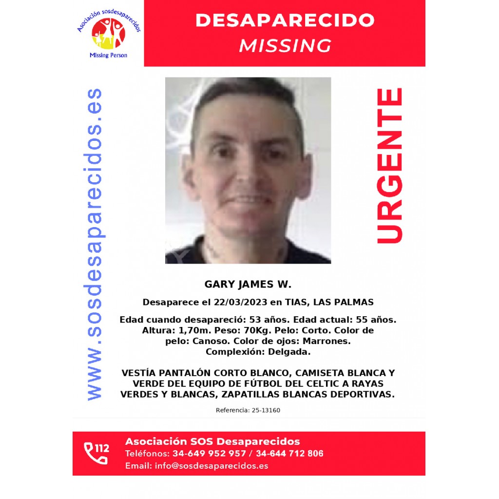 GARY JAMES W. – SOS Desaparecidos