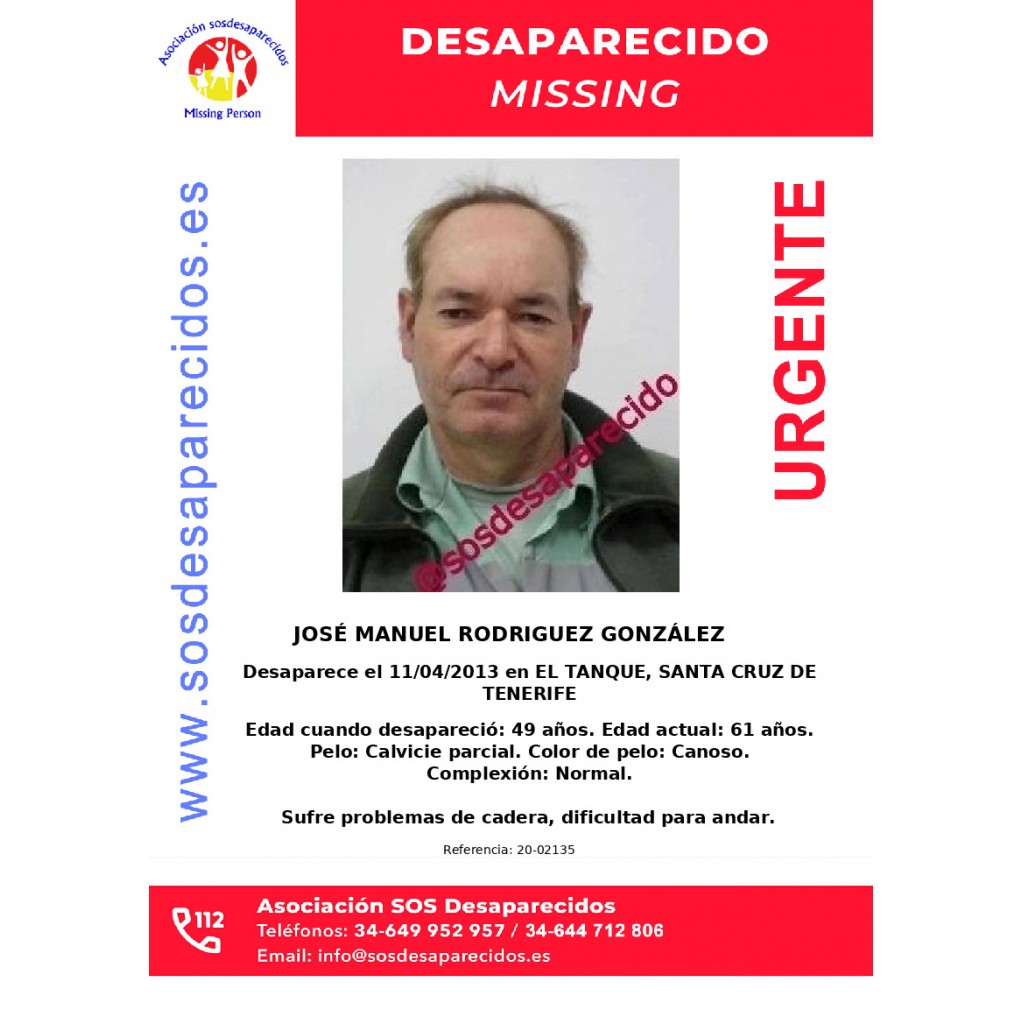 JOSÉ MANUEL RODRIGUEZ GONZÁLEZ – SOS Desaparecidos