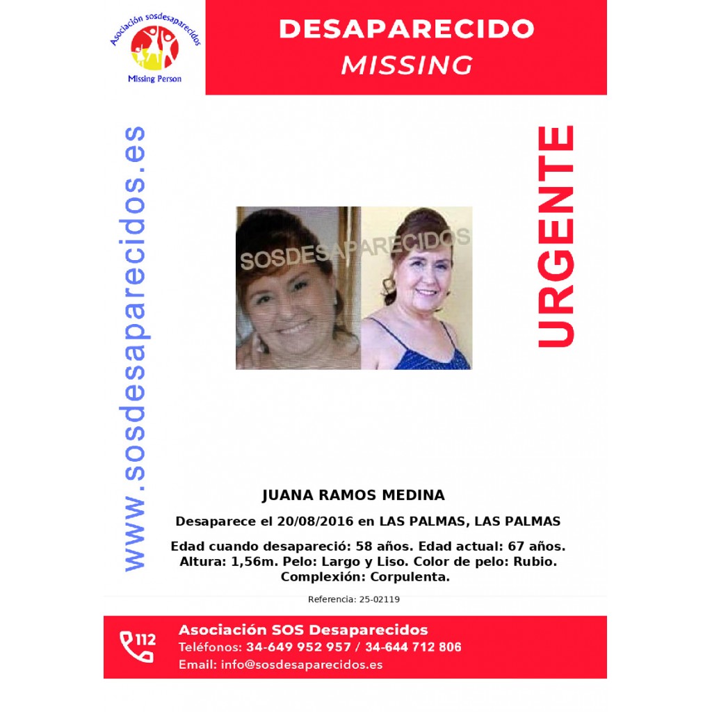 JUANA RAMOS MEDINA – SOS Desaparecidos