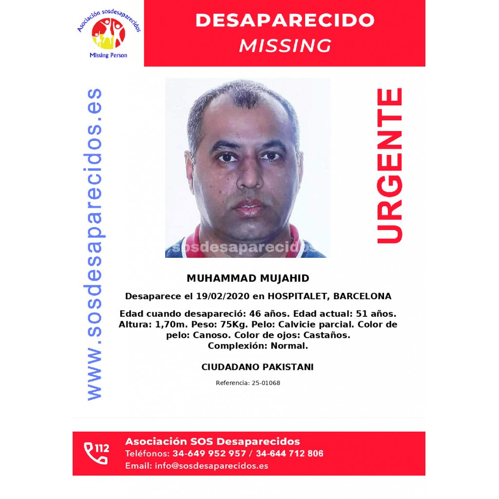 MUHAMMAD MUJAHID – SOS Desaparecidos