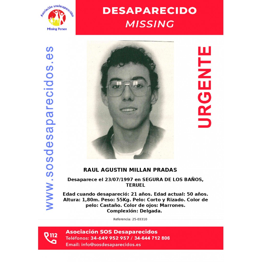 RAUL AGUSTIN MILLAN PRADAS – SOS Desaparecidos